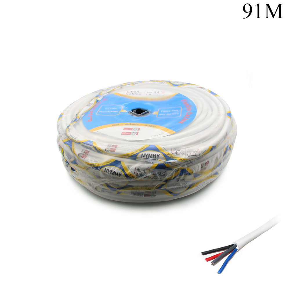 Insulated Wire Cable | 4x6.00mm | 1M | White | Liban Cables ...