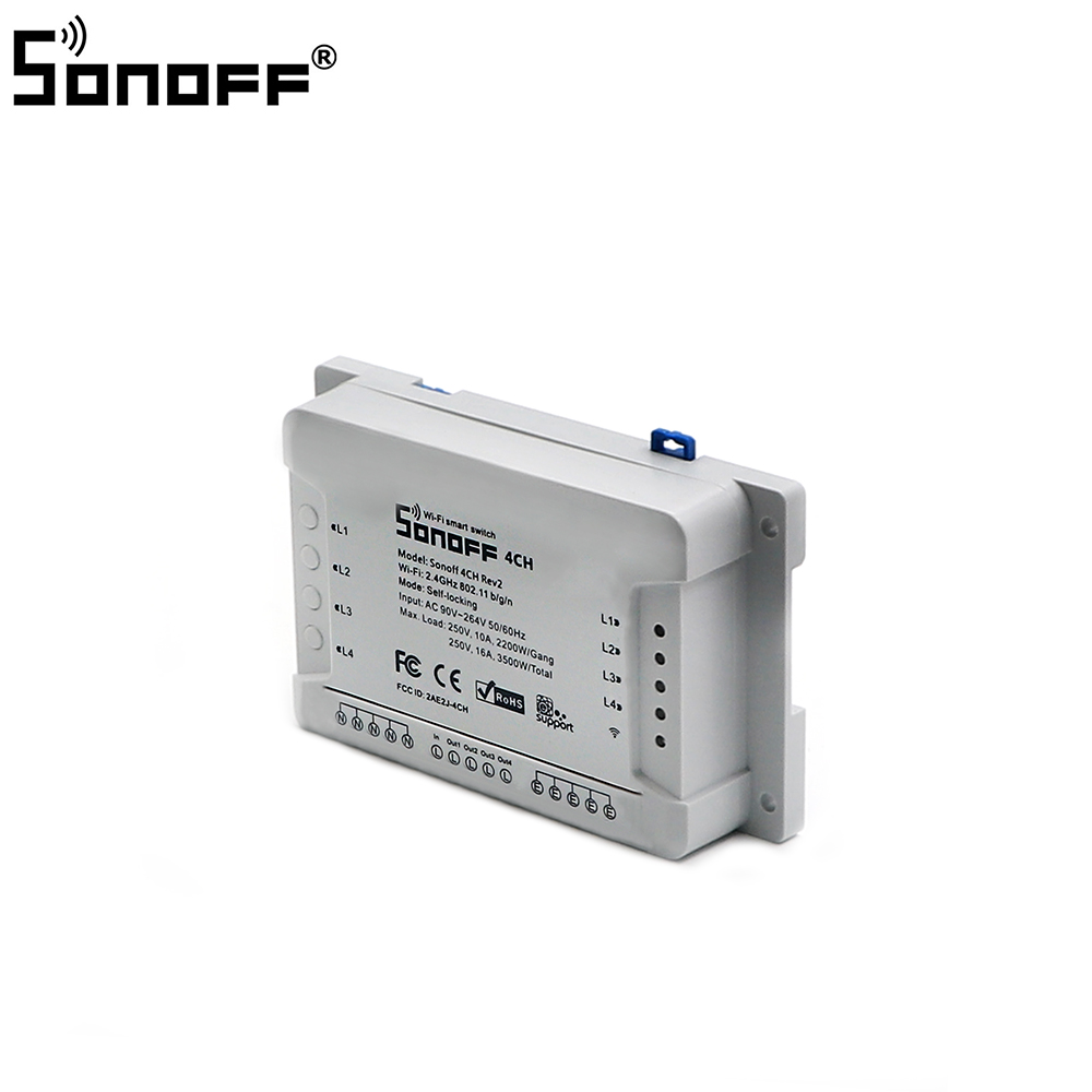 IoT Smart | WiFi Switch | 4-Channel | R2 Sonoff | Electronics Katrangi ...