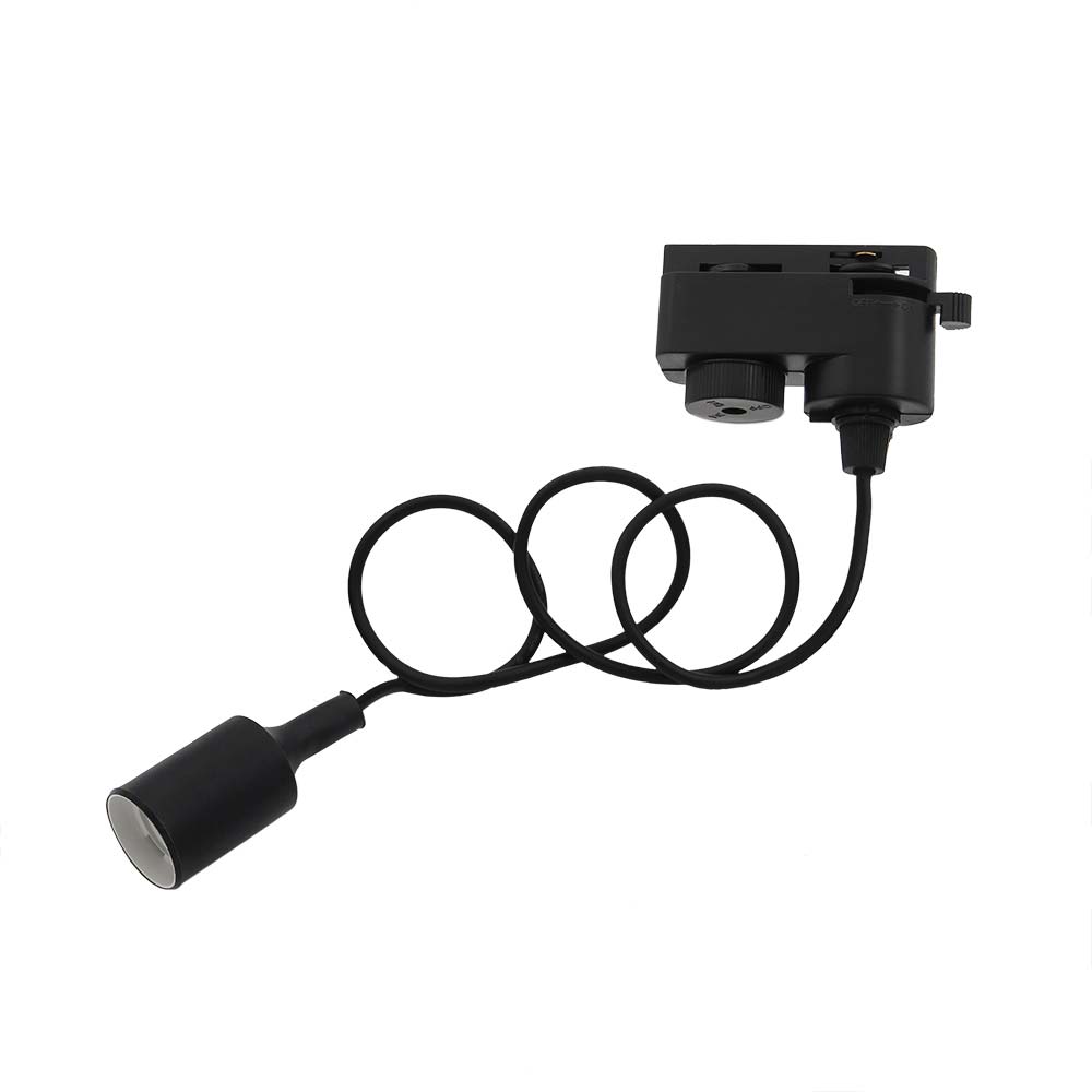Pendant Bulb Socket | E27 | Din Rail | Black | Electronics Katrangi Trading