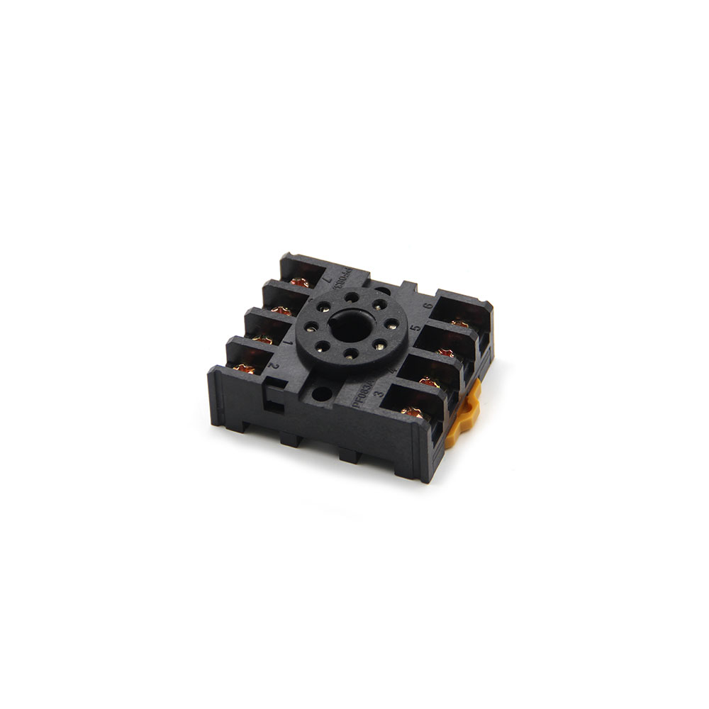 Socket Relay | 8-Pin DPDT | Rail Mount | Round Type | Electronics Katrangi Trading