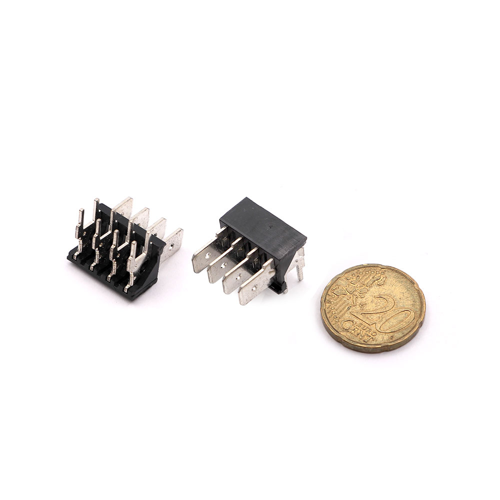 PCB Spade Terminal | 4-Pin | 90 Degree | Electronics Katrangi Trading