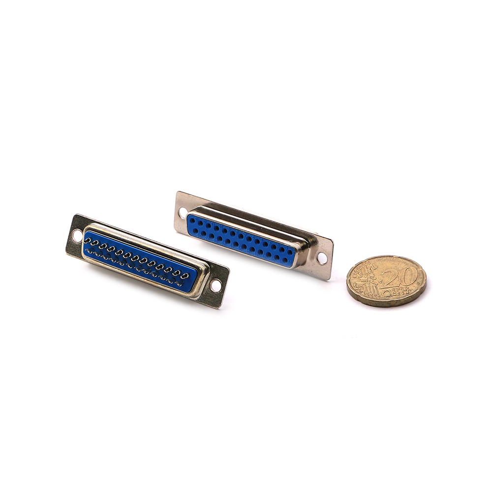 Connector | DB25 Female | Dip Solder Straight | PCB Mount | Electronics ...