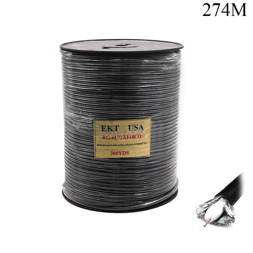 Coaxial Cable | RG-6 | 75 Ohm | 2x144 Wires Copper | 274M | Electronics ...